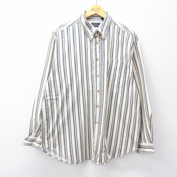 【表記サイズ】　L【実寸サイズ】　着丈（肩から裾）75cm　着幅（脇から脇）63cm　肩幅52cm　肩袖丈（肩から袖先）58cm　脇袖丈（脇から袖先）49cm【素材】　コットン100%【程度】　A【コンディション】　全体良好【仕入先】　アメ...