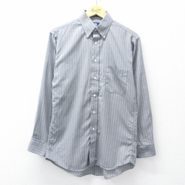 【表記サイズ】　なし【実寸サイズ】　着丈（肩から裾）74cm　着幅（脇から脇）53cm　肩幅45cm　肩袖丈（肩から袖先）58cm　脇袖丈（脇から袖先）52cm【素材】　コットン60%、ポリエステル40％【程度】　A【コンディション】　汚れ...