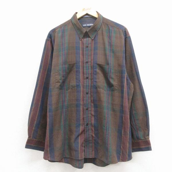 【表記サイズ】　XL【実寸サイズ】　着丈（肩から裾）75cm　着幅（脇から脇）64cm　肩幅52cm　肩袖丈（肩から袖先）59cm　脇袖丈（脇から袖先）52cm【素材】　ポリエステル65%、コットン35％【程度】　A【コンディション】　全体...