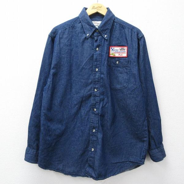 【表記サイズ】　M【実寸サイズ】　着丈（肩から裾）80cm　着幅（脇から脇）58cm　肩幅50cm　肩袖丈（肩から袖先）61cm　脇袖丈（脇から袖先）52cm【素材】　コットン100％【程度】　A【コンディション】　全体良好【仕入先】　アメ...