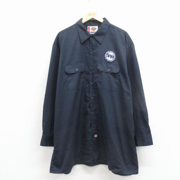 【表記サイズ】　2XL【実寸サイズ】　着丈（肩から裾）87cm　着幅（脇から脇）70cm　肩幅57cm　肩袖丈（肩から袖先）59cm　脇袖丈（脇から袖先）50cm【素材】　ポリエステル65%、コットン35％【程度】　A【コンディション】　全...