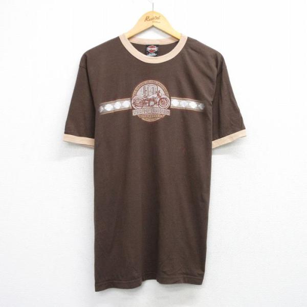 【商品番号】　sksf25074304【商品名】　XL★古着 半袖 Tシャツ メンズ レーシングカー LUKE HORNING クルーネック 濃グレー 霜降り【メンズ参考サイズ】　XL【表記サイズ】　XL【実寸サイズ】　着丈（肩から裾）76...