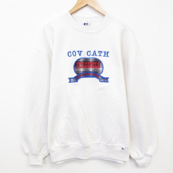 【表記サイズ】　XL【実寸サイズ】　着丈（肩から裾）70cm　着幅（脇から脇）63cm　肩幅63cm　肩袖丈（肩から袖先）60cm　脇袖丈（脇から袖先）52cm【素材】　コットン50%、ポリエステル50%【程度】　B【コンディション】　汚れ...