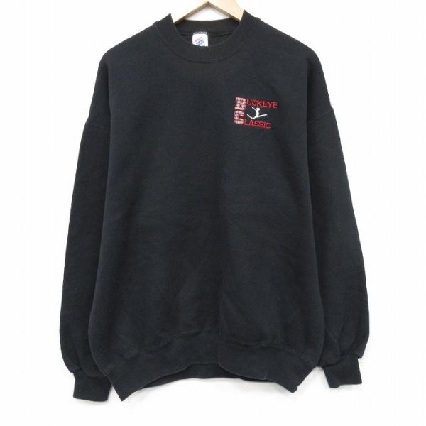 【表記サイズ】　XL【実寸サイズ】　着丈（肩から裾）69cm　着幅（脇から脇）60cm　肩幅60cm　肩袖丈（肩から袖先）57cm　脇袖丈（脇から袖先）53cm【素材】　コットン50%、ポリエステル50%【程度】　A【コンディション】　全体...