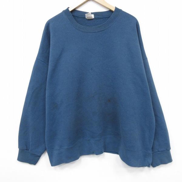 【表記サイズ】　2XL【実寸サイズ】　着丈（肩から裾）67cm　着幅（脇から脇）70cm　肩幅70cm　肩袖丈（肩から袖先）51cm　脇袖丈（脇から袖先）51cm【素材】　コットン50%、ポリエステル50%【程度】　B【コンディション】　汚...