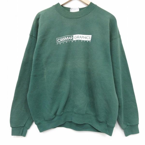 【表記サイズ】　XL【実寸サイズ】　着丈（肩から裾）65cm　着幅（脇から脇）62cm　肩幅58cm　肩袖丈（肩から袖先）56cm　脇袖丈（脇から袖先）55cm【素材】　コットン50%、ポリエステル50%【程度】　B【コンディション】　汚れ...