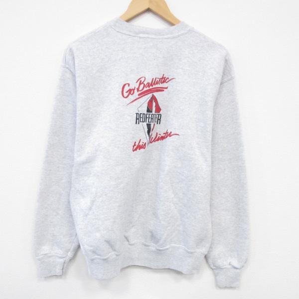 【表記サイズ】　L【実寸サイズ】　着丈（肩から裾）65cm　着幅（脇から脇）54cm　肩幅51cm　肩袖丈（肩から袖先）58cm　脇袖丈（脇から袖先）53cm【素材】　コットン50%、ポリエステル50%【程度】　B【コンディション】　汚れ【...