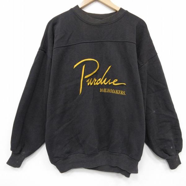 【表記サイズ】　XL【実寸サイズ】　着丈（肩から裾）69cm　着幅（脇から脇）68cm　肩幅67cm　肩袖丈（肩から袖先）51cm　脇袖丈（脇から袖先）53cm【素材】　ポリエステル55%、コットン45%【程度】　B【コンディション】　汚れ...