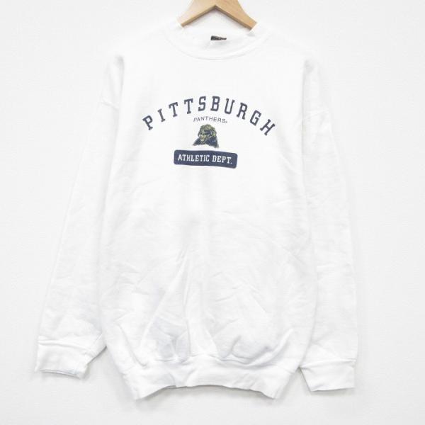 【表記サイズ】　L【実寸サイズ】　着丈（肩から裾）75cm　着幅（脇から脇）60cm　肩幅58cm　肩袖丈（肩から袖先）59cm　脇袖丈（脇から袖先）60cm【素材】　コットン80%、ポリエステル20%【程度】　A【コンディション】　汚れ、...