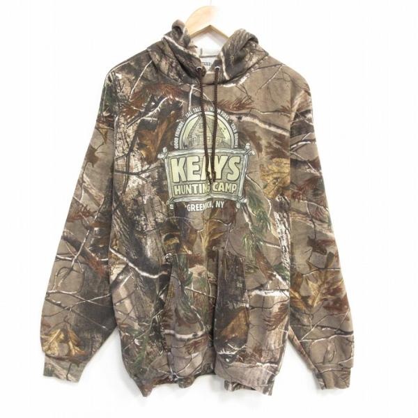 【表記サイズ】　XL【実寸サイズ】　着丈（肩から裾）74cm　着幅（脇から脇）65cm　肩幅63cm　肩袖丈（肩から袖先）58cm　脇袖丈（脇から袖先）55cm【素材】　コットン50%、ポリエステル50%【程度】　A【コンディション】　全体...