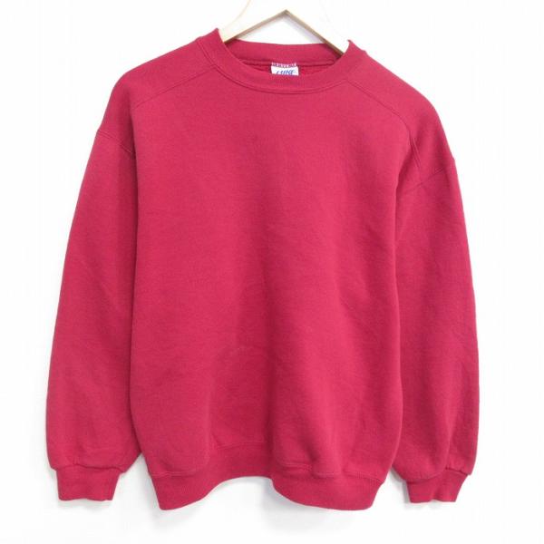 【表記サイズ】　M【実寸サイズ】　着丈（肩から裾）57cm　着幅（脇から脇）52cm　肩幅51cm　肩袖丈（肩から袖先）49cm　脇袖丈（脇から袖先）44cm【素材】　コットン50%、ポリエステル50%【程度】　B【コンディション】　汚れ【...