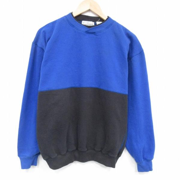 【表記サイズ】　M【実寸サイズ】　着丈（肩から裾）64cm　着幅（脇から脇）56cm　肩幅53cm　肩袖丈（肩から袖先）53cm　脇袖丈（脇から袖先）49cm【素材】　コットン35%、ポリエステル65%【程度】　A【コンディション】　汚れ【...