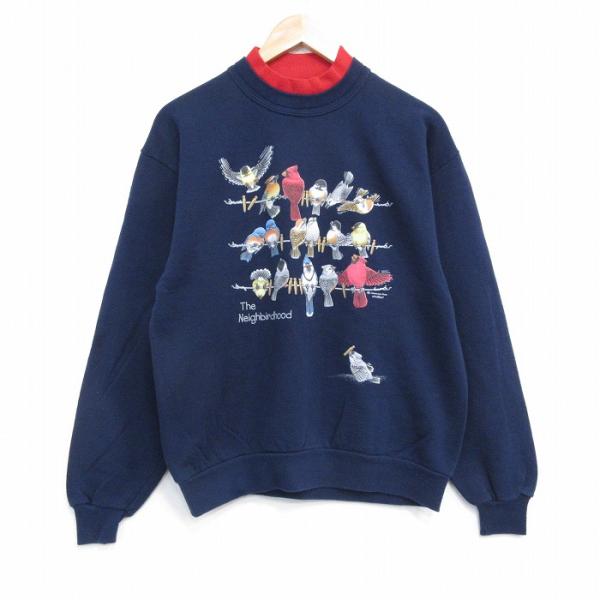 【表記サイズ】　M【実寸サイズ】　着丈（肩から裾）61cm　着幅（脇から脇）54cm　肩幅52cm　肩袖丈（肩から袖先）59cm　脇袖丈（脇から袖先）51cm【素材】　コットン50%、ポリエステル50%【程度】　A【コンディション】　全体良...