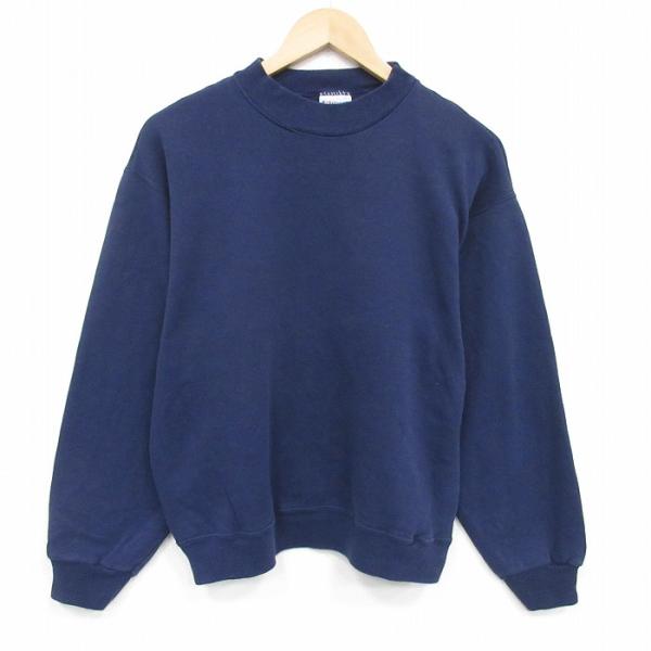 【表記サイズ】　L【実寸サイズ】　着丈（肩から裾）57cm　着幅（脇から脇）55cm　肩幅50cm　肩袖丈（肩から袖先）51cm　脇袖丈（脇から袖先）49cm【素材】　コットン50%、アクリル50%【程度】　B【コンディション】　汚れ、穴【...