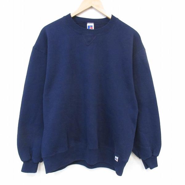 【表記サイズ】　L【実寸サイズ】　着丈（肩から裾）64cm　着幅（脇から脇）60cm　肩幅54cm　肩袖丈（肩から袖先）55cm　脇袖丈（脇から袖先）45cm【素材】　コットン50%、ポリエステル50%【程度】　A【コンディション】　全体良...