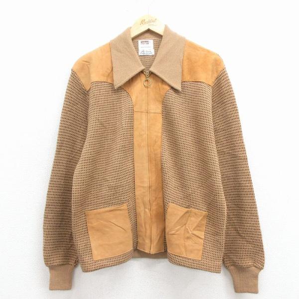 【表記サイズ】　L【実寸サイズ】　着丈（肩から裾）71cm　着幅（脇から脇）54cm　肩幅46cm　肩袖丈（肩から袖先）66cm　脇袖丈（脇から袖先）51cm【素材】　アクリル100％【程度】　B【コンディション】　汚れ【仕入先】　アメリカ...