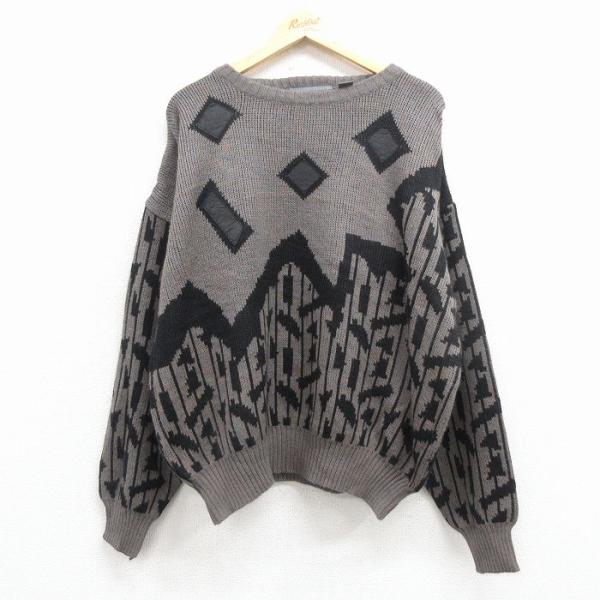 【表記サイズ】　2XL【実寸サイズ】　着丈（肩から裾）64cm　着幅（脇から脇）68cm　肩幅72cm　肩袖丈（肩から袖先）55cm　脇袖丈（脇から袖先）59cm【素材】　アクリル100％【程度】　A【コンディション】　全体良好【仕入先】　...