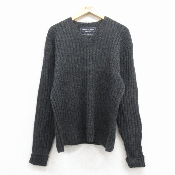 【表記サイズ】　XL【実寸サイズ】　着丈（肩から裾）66cm　着幅（脇から脇）57cm　肩幅48cm　肩袖丈（肩から袖先）65cm　脇袖丈（脇から袖先）50cm【素材】　ウール100％【程度】　A【コンディション】　全体良好【仕入先】　アメ...