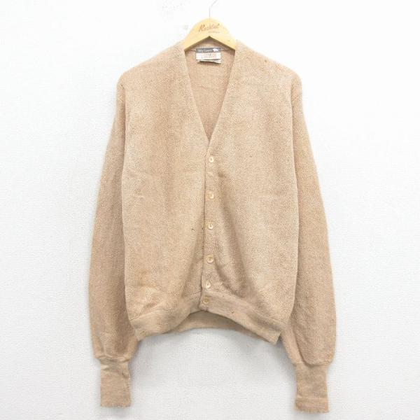 【表記サイズ】　L【実寸サイズ】　着丈（肩から裾）63cm　着幅（脇から脇）56cm　肩幅45cm　肩袖丈（肩から袖先）74cm　脇袖丈（脇から袖先）57cm【素材】　アルパカ100%【程度】　C【コンディション】　汚れ、穴【仕入先】　アメ...