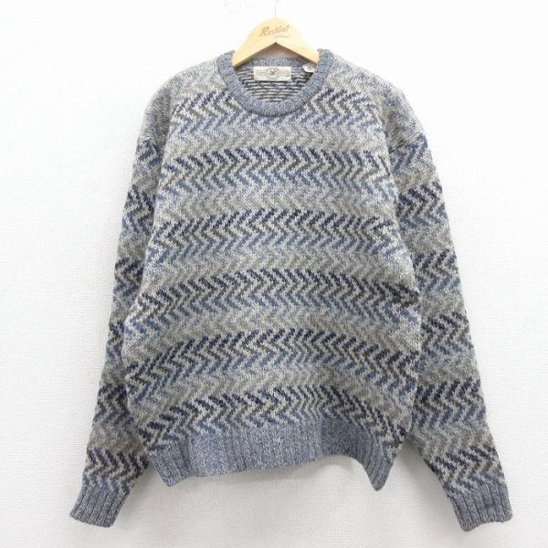 【表記サイズ】　L【実寸サイズ】　着丈（肩から裾）66cm　着幅（脇から脇）58cm　肩幅53cm　肩袖丈（肩から袖先）65cm　脇袖丈（脇から袖先）63cm【素材】　ウール100％【程度】　A【コンディション】　全体良好【仕入先】　アメリ...