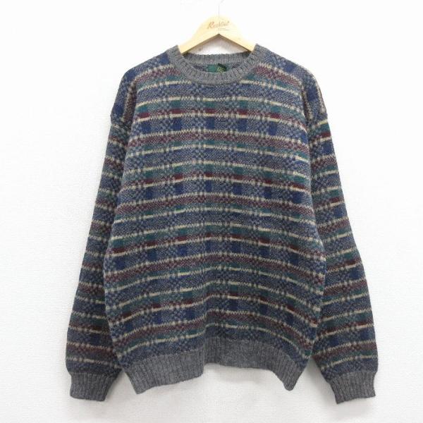 【表記サイズ】　XL【実寸サイズ】　着丈（肩から裾）70cm　着幅（脇から脇）60cm　肩幅55cm　肩袖丈（肩から袖先）65cm　脇袖丈（脇から袖先）57cm【素材】　ウール100％【程度】　A【コンディション】　全体良好【仕入先】　アメ...