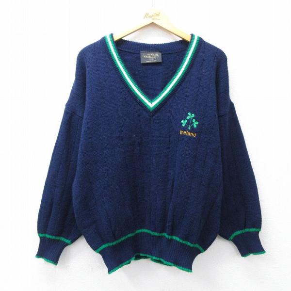 【表記サイズ】　L【実寸サイズ】　着丈（肩から裾）65cm　着幅（脇から脇）58cm　裄丈（襟中央から袖口）78cm　脇袖丈（脇から袖先）47cm【素材】　アクリル80％、ウール20％【程度】　B【コンディション】　汚れ、すれ【仕入先】　ア...