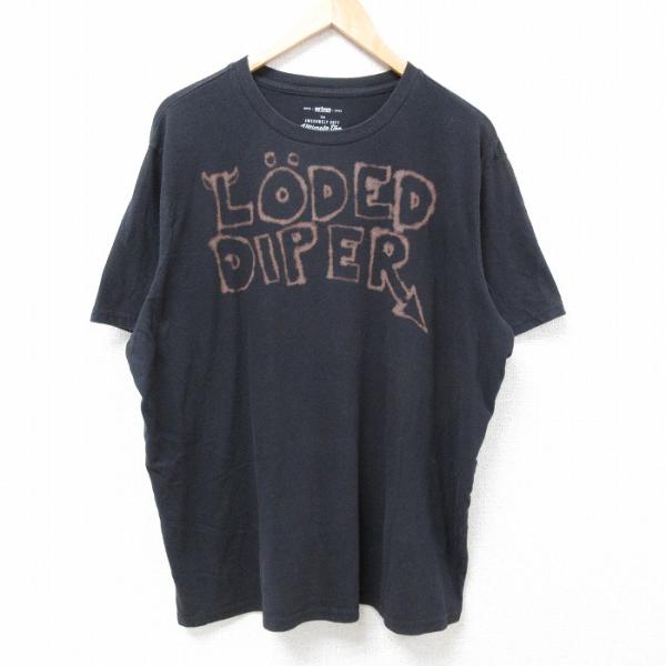 【商品番号】　ts54030665【商品名】　XL★古着 半袖 Tシャツ メンズ Diary of a Wimpy Kid LODED DIPER 大きいサイズ クルーネック 黒【メンズ参考サイズ】　XL【表記サイズ】　XXL【実寸サイズ】...