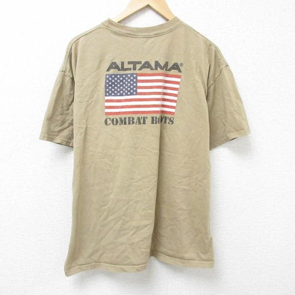 【商品番号】　ts55050809【商品名】　XL★古着 半袖 Tシャツ メンズ ALTAMA 大きいサイズ コットン クルーネック ベージュ【メンズ参考サイズ】　XL【表記サイズ】　XL【実寸サイズ】　着丈（肩から裾）70cm　着幅（脇か...