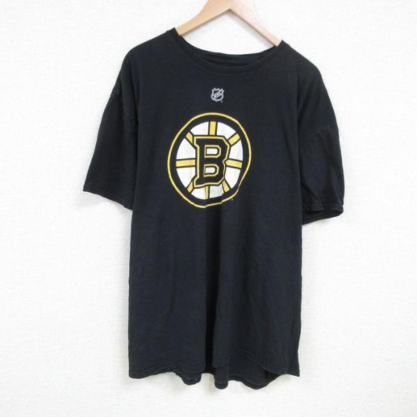 【商品番号】　ts55060483【商品名】　XL★古着 半袖 Tシャツ メンズ NHL ボストンブルーインズ PASTRNAK 88 大きいサイズ コットン クルーネック 黒 アイスホッケー【メンズ参考サイズ】　XL【表記サイズ】　3XL...