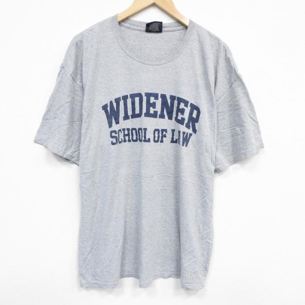 【商品番号】　ts55070671【商品名】　XL★古着 MVスポーツ 半袖 Tシャツ メンズ WIDENER 大きいサイズ クルーネック グレー 霜降り【メンズ参考サイズ】　XL【表記サイズ】　XL【実寸サイズ】　着丈（肩から裾）73cm...