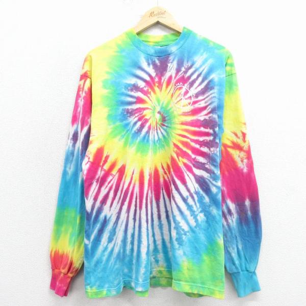 【表記サイズ】　XL【実寸サイズ】　着丈（肩から裾）73cm　着幅（脇から脇）57cm　肩幅51cm　肩袖丈（肩から袖先）63cm　脇袖丈（脇から袖先）60cm【素材】　コットン100％【程度】　B【コンディション】　穴【仕入先】　アメリカ...