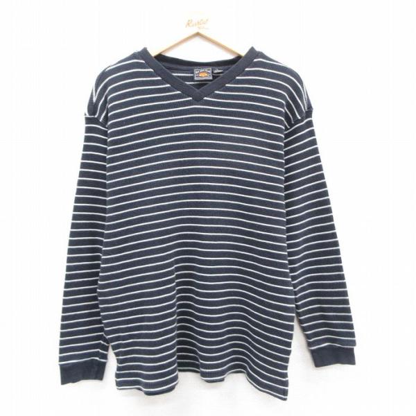 【表記サイズ】　XL【実寸サイズ】　着丈（肩から裾）68cm　着幅（脇から脇）53cm　肩幅50cm　肩袖丈（肩から袖先）57cm　脇袖丈（脇から袖先）49cm【素材】　コットン100%【程度】　A【コンディション】　全体良好【仕入先】　ア...