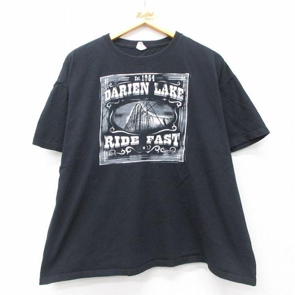 【商品番号】　tsv25064682【商品名】　XL★古着 半袖 ビンテージ Tシャツ メンズ 00年代 00s DARIEN LAKE 大きいサイズ コットン クルーネック 黒【メンズ参考サイズ】　XL【表記サイズ】　XL【実寸サイズ】　...