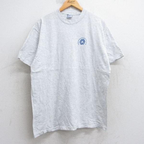 【商品番号】　tsv25072095【商品名】　XL★古着 All Sport 半袖 ビンテージ Tシャツ メンズ 90年代 90s テクノロジー コットン クルーネック USA製 薄グレー 霜降り【spe】【メンズ参考サイズ】　XL【表記...