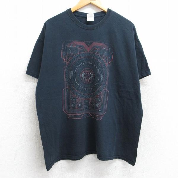 【商品番号】　tsv25073424【商品名】　XL★古着 半袖 ビンテージ Tシャツ メンズ 00年代 00s REFLECTIONS 大きいサイズ コットン クルーネック 黒【メンズ参考サイズ】　XL【表記サイズ】　XL【実寸サイズ】　...