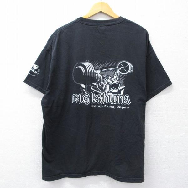 【商品番号】　tsv25080001【商品名】　XL★古着 ヘインズ 半袖 ビンテージ Tシャツ メンズ 00年代 00s BIG Ka huna MWR 大きいサイズ コットン クルーネック 黒【メンズ参考サイズ】　XL【表記サイズ】　な...
