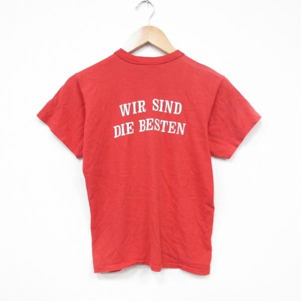 【商品番号】　tsv55080383【商品名】　S★古着 ラッセル 半袖 ビンテージ Tシャツ メンズ 70年代 70s WIR コットン クルーネック USA製 赤【メンズ参考サイズ】　S【表記サイズ】　M【実寸サイズ】　着丈（肩から裾）...