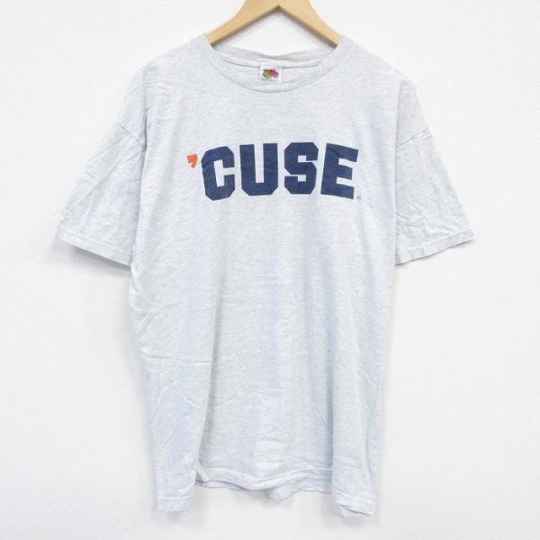 【商品番号】　tsv55080441【商品名】　XL★古着 フルーツオブザルーム 半袖 ビンテージ Tシャツ メンズ 00年代 00s CUSE 大きいサイズ コットン クルーネック 薄グレー 霜降り【メンズ参考サイズ】　XL【表記サイズ】...