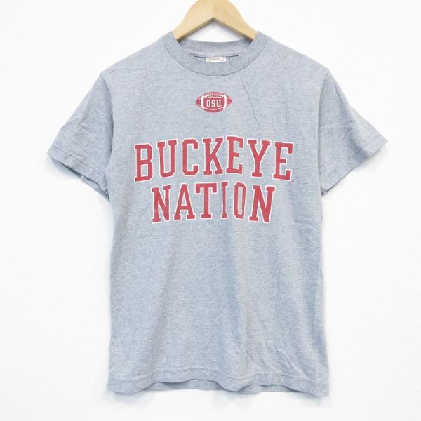 【商品番号】　tsv55090033【商品名】　S★古着 半袖 ビンテージ Tシャツ メンズ 00年代 00s バックアイズ クルーネック グレー 霜降り【メンズ参考サイズ】　S【表記サイズ】　S【実寸サイズ】　着丈（肩から裾）63cm　着...