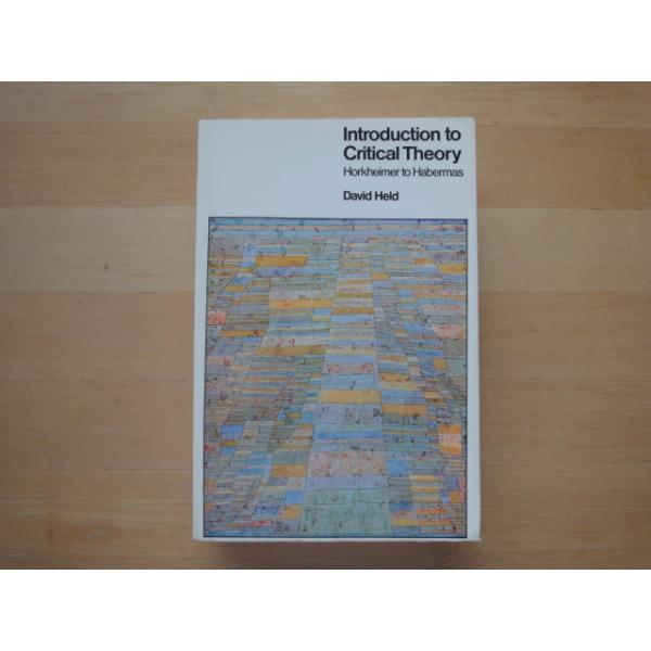 「タイトル」三方にシミ有「中古」Introduction to Critical Theory Horkheimer to Habermas/ デヴィッド・ヘルド 洋書箱(2)「ISBN」9780745607696「発売日」1991/1/1...