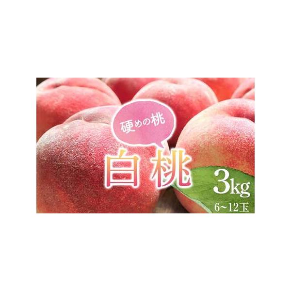 ■ 容量　山形県産 白桃 秀品 3kg　※あまり柔らかくならない桃■ 配送について　2026年8月中旬頃〜9月下旬頃　タイプ：【冷蔵】
