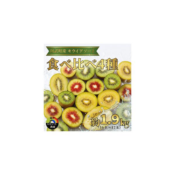 ■ 容量　ヘイワード・香緑・東京ゴールド・クリーミー三鷹・ゴールドキウイ・ジャンボイエロー・アップルキウイ・あぶの赤 の商品中から4種類を当園でセレクトさせて頂きます。　内容量 約1.9kg（16玉〜17玉）　■ 配送について　2025年1...