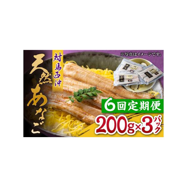 ■ 容量　以下の内容を全6回（月1回）お届けします。　　200g×3パック　　【原材料】　あなご（対馬西沖産）■ 配送について　寄付申込（入金済み）月の翌月より毎月1回、定期便の回数に応じて発送いたします。　　のしご希望の際は備考欄にご記入...