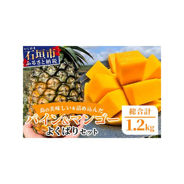■ 容量　完熟 石垣島産パイナップル＆アーウィンマンゴー(合計約1.2kg)　※パイナップルはその時に収穫したおすすめの品種をお送りいたします。　(自然の物なので大きさや重さは前後する可能性があります)　　■賞味期限■　お手元に到着後約10...