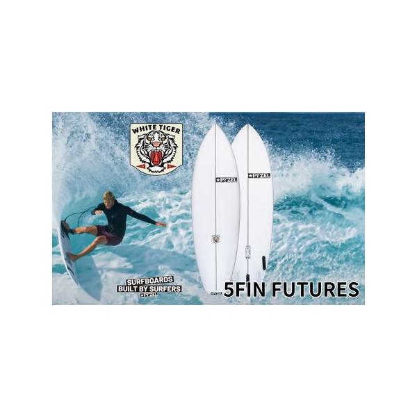 ■ 容量　サーフボード：WHITE TIGER5 FIN FUTURES　お申込の際は備考欄・その他お問い合わせ欄にご希望のサイズをご記入ください。　（5'0"、5'2"、5'3"、5'4"、5'5"、5'6"、5'7"、5'8"、5'10...