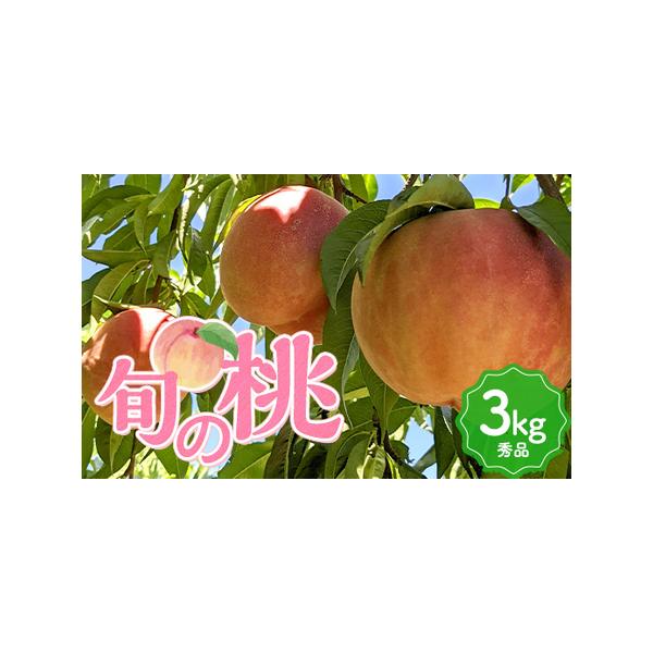 ■ 容量　旬の桃（白桃）約3kg　★ 8玉〜12玉　　★秀品　★ゆうぞら、幸茜、白根白桃、紅錦香、他 いずれか1品種　※品種、玉数の指定はできません。　※これらの品種はすべて、時間を置くと柔らかくなる桃です。収穫直後は硬いので、追熟してお好...