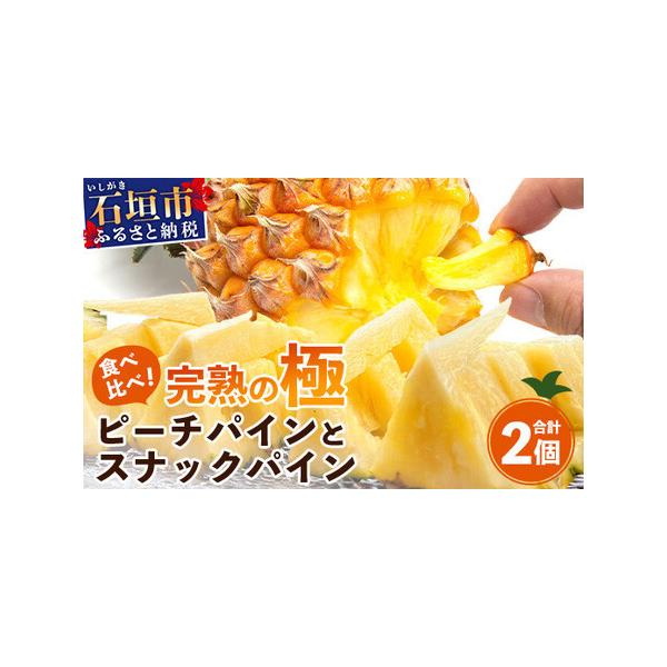 ■ 容量　完熟の極石垣島産ピーチパインとスナックパイン：各1玉(合計約1.8kg)　※自然の物なので大きさや重さは前後する可能性があります　　■消費期限■　お手元に到着後、冷蔵保存で約10日程度　※生鮮品のためお早めにお召し上がりください。...