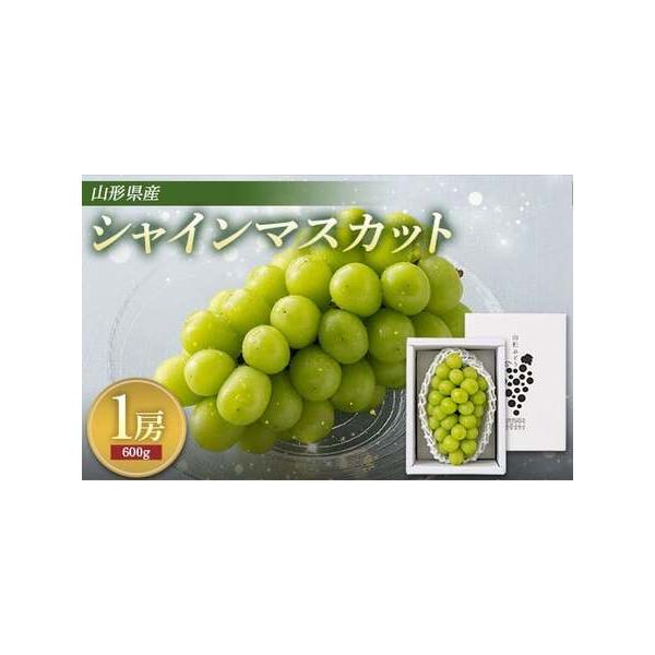 ■ 容量　山形県産シャインマスカット 1房（600g以上）　等　級：秀■ 配送について　2026年9月上旬頃〜10月下旬頃に順次発送　※発送時期は、例年の発送時期を記載しております。天候や収穫状況により変更になる場合があります。　タイプ：【冷蔵】