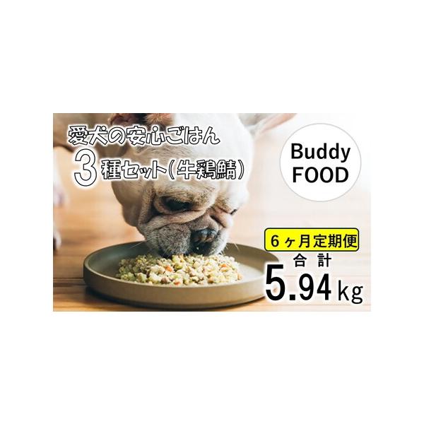 ■ 容量　バディフード詰め合わせ　合計36パック（6パック×6カ月 ）（約200kcal/パック）　（1回のお届け容量）　■Buddy FOOD 01 黒毛和牛 × 2パック(145g×2)　■Buddy FOOD 02 鶏ささみ × 2パ...