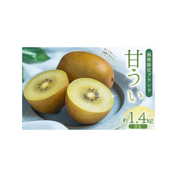 ■ 容量　甘うぃ（キウイ）約1.4kg (9玉)　※玉の大きさには多少のばらつきがございます。　　【賞味期限】お早めにお召し上がりください　　【配送不可地域】北海道・沖縄・離島　・システムの都合上お申し込みはできますので、ご注意ください。　...
